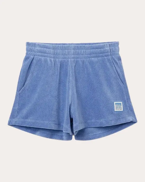 SEAQUELLE SWIM Organic Cotton Terry Shorts - Blue