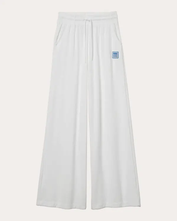 SEAQUELLE SWIM Organic Cotton Terry Sweatpants - White