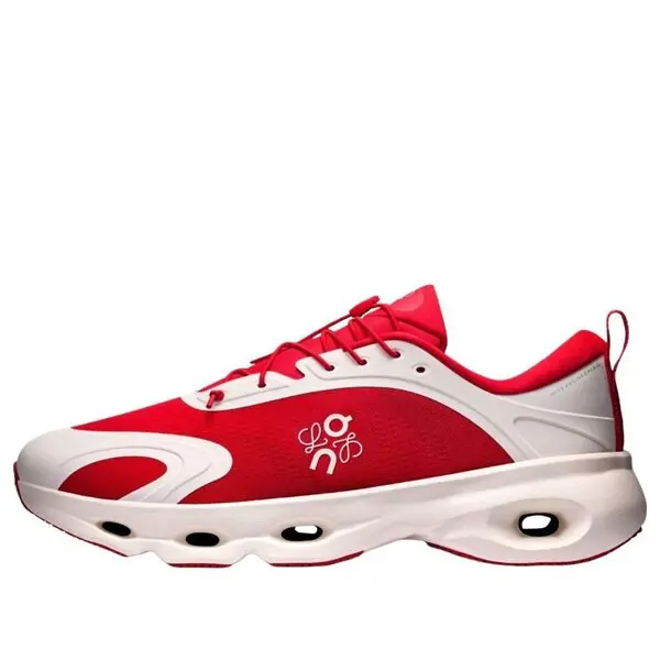 On X Loewe Cloudsolo Sneakers - Red/eggshell