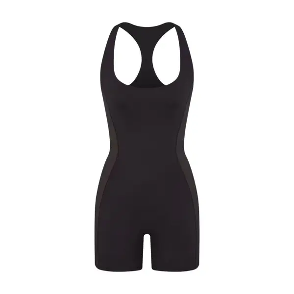 Nike X Skims Matte Shine Mix T-back One-piece - Obsidan/igneous