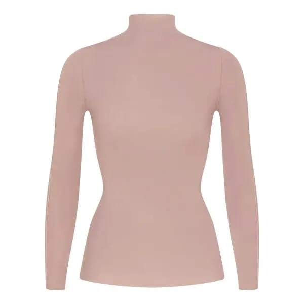 Nike X Skims Weightless Layers Mock Neck Lomg Sleeve Top - Himalayan
