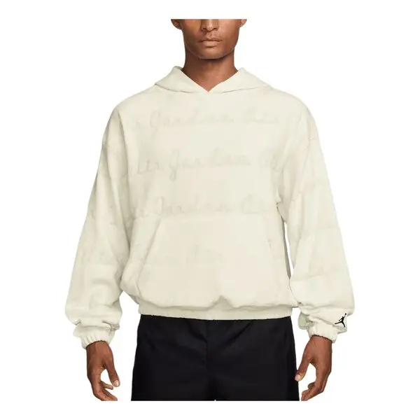 JORDAN Flight Jacquard Pullover Hoodie - Sail
