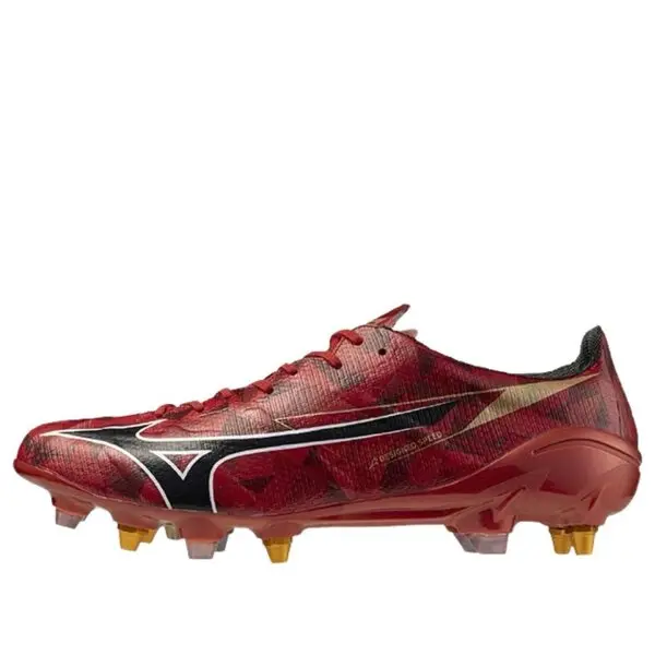 Mizuno Alpha Ii Japan Mix Interchangeable Studs - Ruby Red/black
