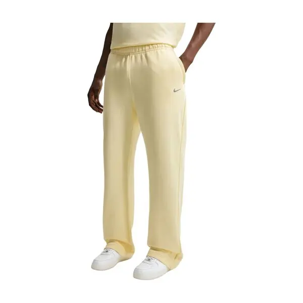 Nike X Nocta Fleece Cs Open-hem Tracksuit Pants 'alabaster Stealth - Alabaster/stealth