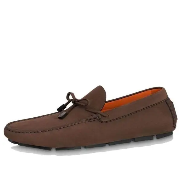 LOUIS VUITTON Driver Moccasins Shoes 'brown With Black - Brown/black