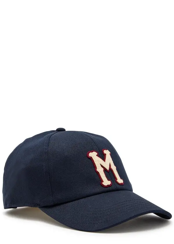Moncler Logo-appliquéd Twill Cap - Blue