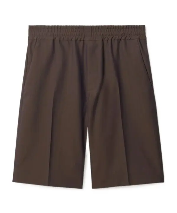 Burberry Knee-length Tailored Herringbone Shorts