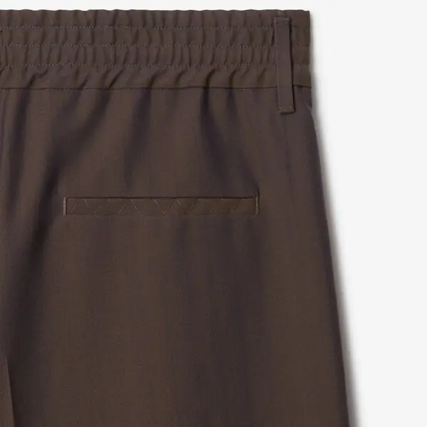 Burberry Knee-length Tailored Herringbone Shorts