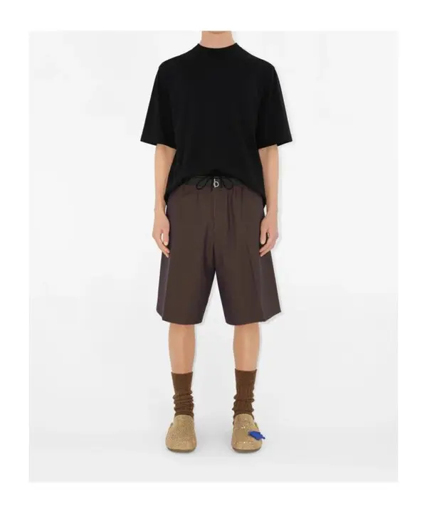 Burberry Knee-length Tailored Herringbone Shorts
