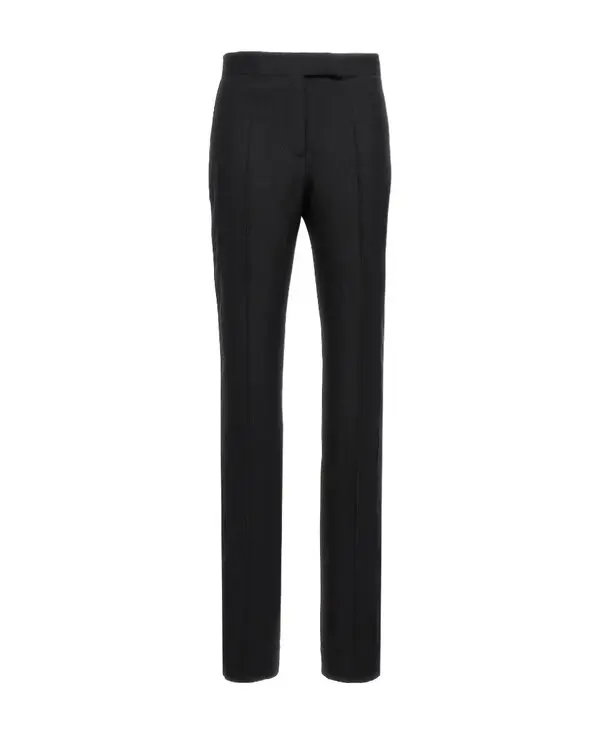 TOM FORD High-waisted Straight-leg Trousers - Black