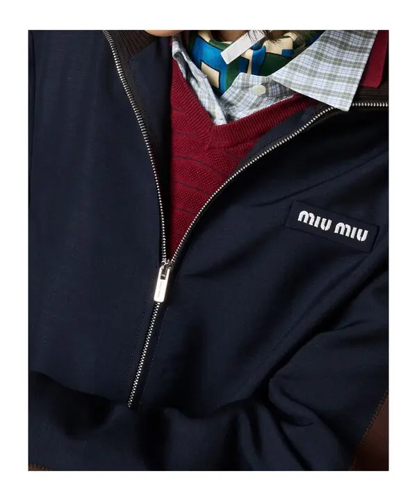 Miu Miu Zip-up Blouson Jacket