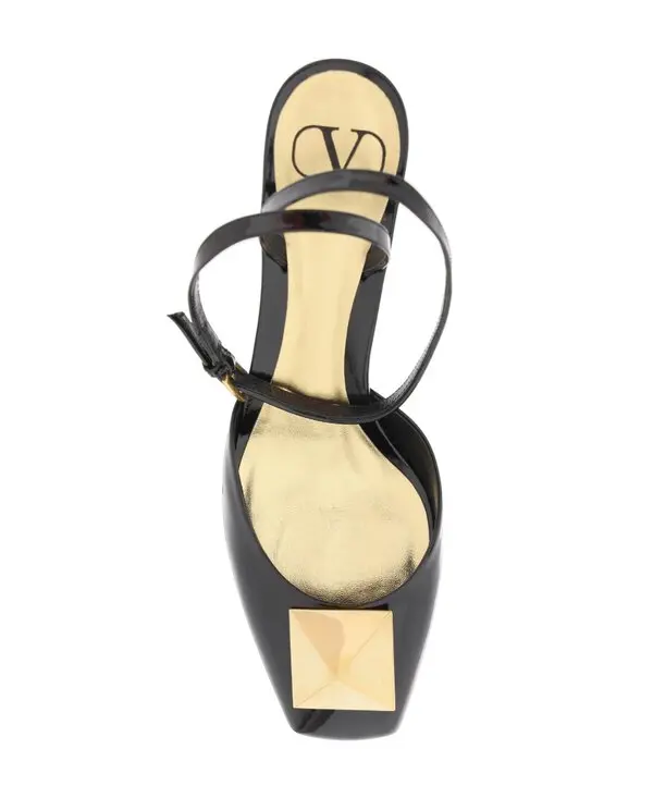 Valentino Garavani One Stud Block Heel Sandals