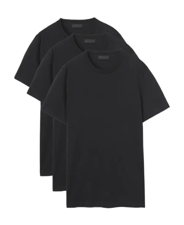 Prada Three-piece Cotton Knitted T-shirt