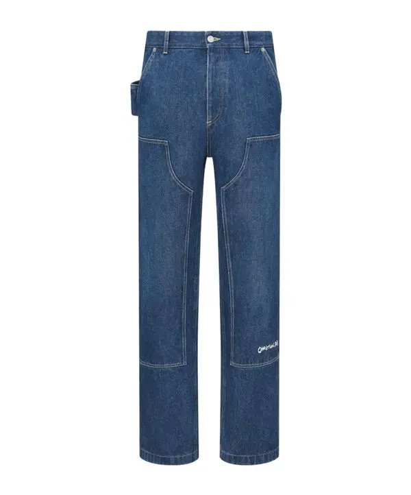 Dior Tag Carpenter Jeans - Blue