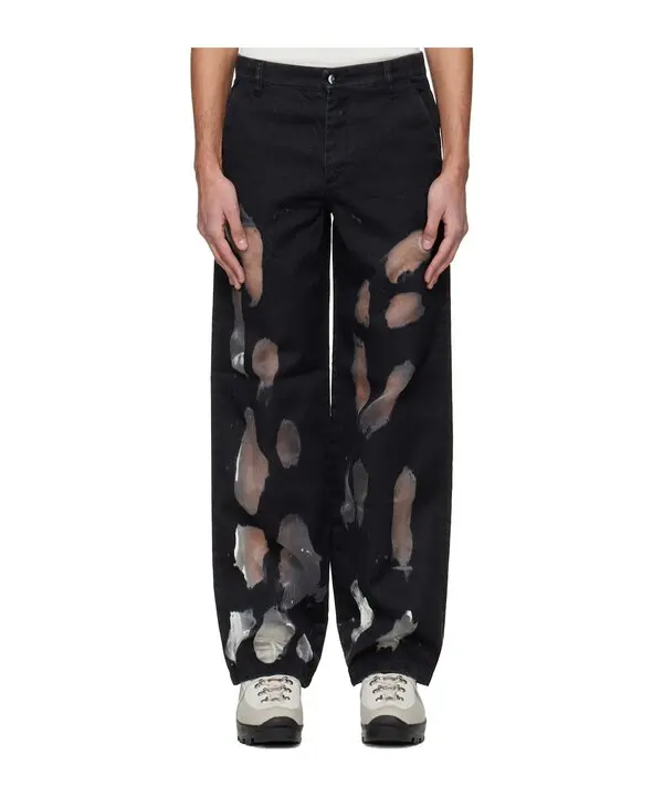 HELIOT EMIL Gallop Belt Loop Jeans - Black