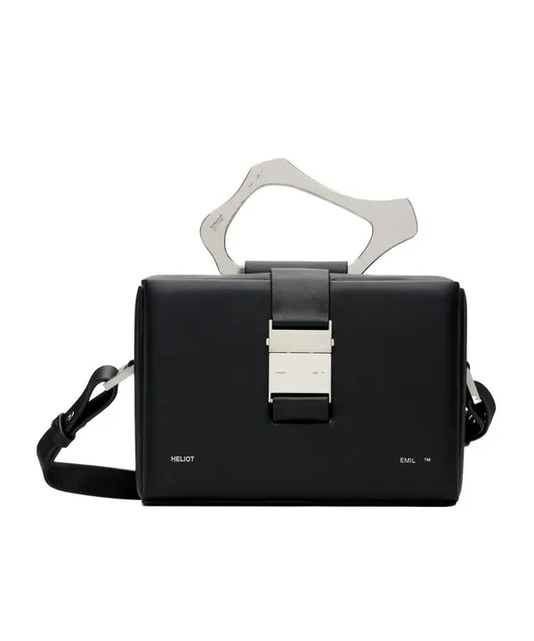 HELIOT EMIL Solely Box Handle Shoulder Bag - Black