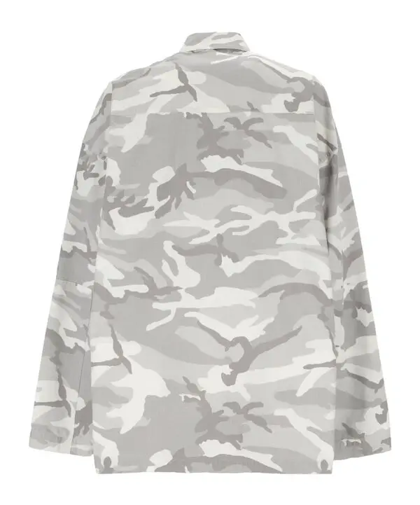 Balenciaga Camouflage Print Oversized Shirt