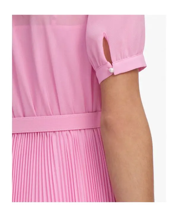SELF-PORTRAIT Georgette Tie Neck Midi Dress