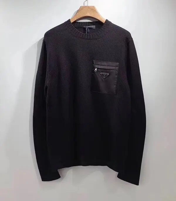 Prada Logo Pocket Pullover