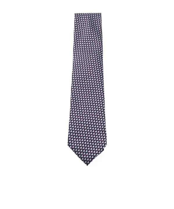 Zegna Printed Tie - Gray