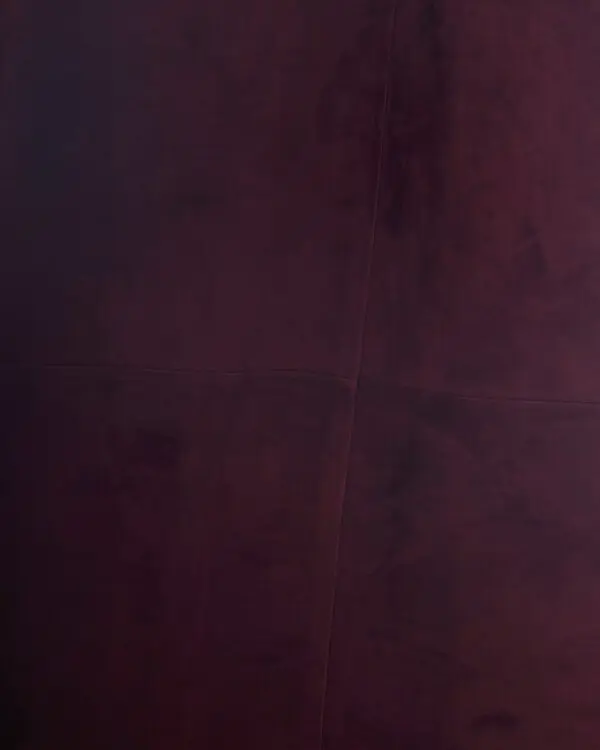 Max Mara Suede Midi Skirt - Deep Red