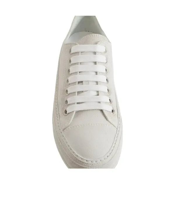 ANN DEMEULEMEESTER Round Toe Lace Up Sneakers - Gray