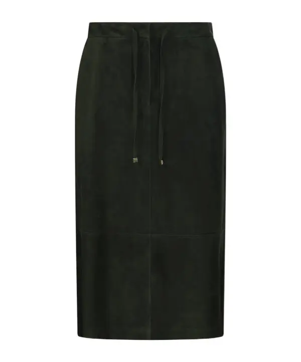 Max Mara Drawstring Midi Skirt - Black