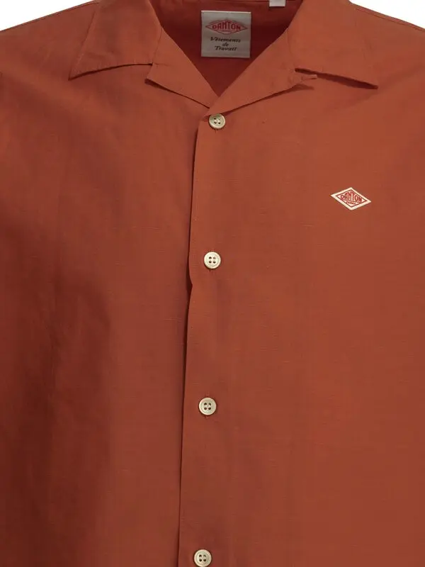 DANTON Short Sleeve Cotton Linen Shirt
