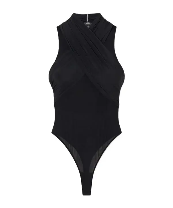 Wardrobe.NYC Semi-transparent Vest-style Bodysuit