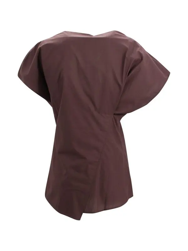 Soeur Fedora Asymmetric Neck Top