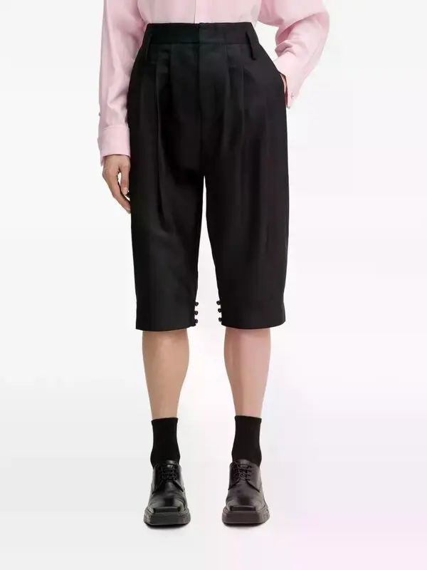 Kenzo Pleated Button-cuff Shorts