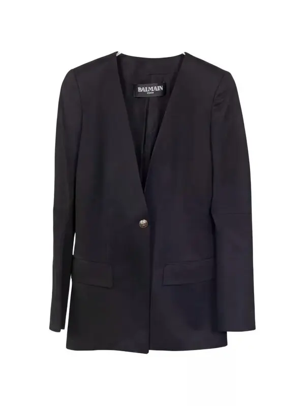 Balmain Wool Gold-tone Button Jacket