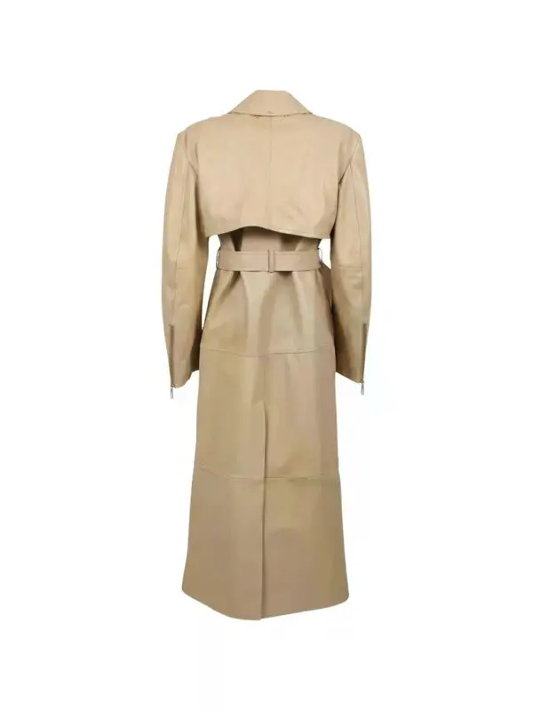 Sportmax Belted Leather Coat