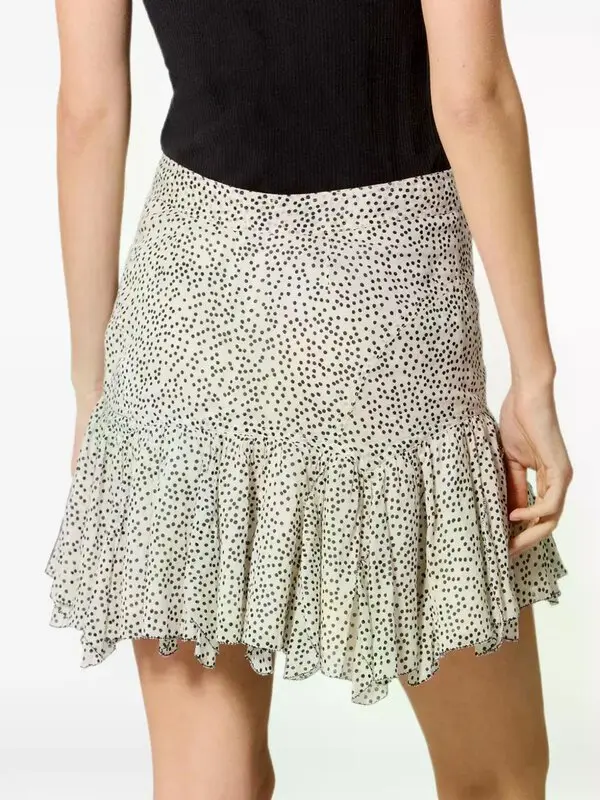 MARANT ETOILE Daneen Polka Dot Cotton Voile Skirt