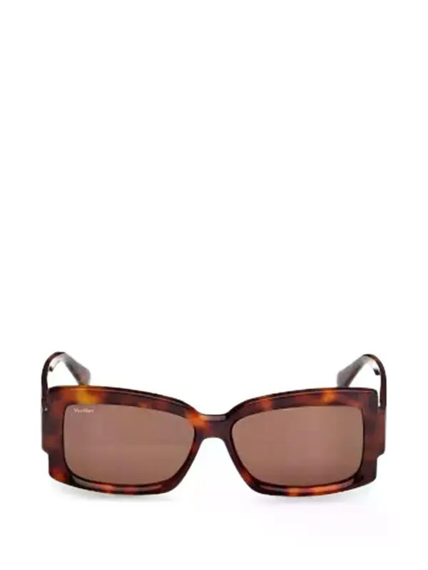 Max Mara Rectangle Frame Sunglasses - Brown