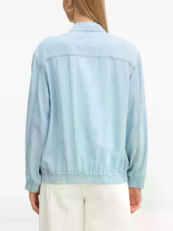 BLUGIRL Floral Appliqué Denim Jacket