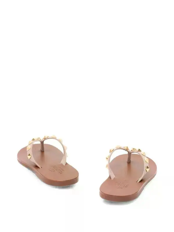 Valentino Garavani Rockstud Embellished Sandals - Neutrals