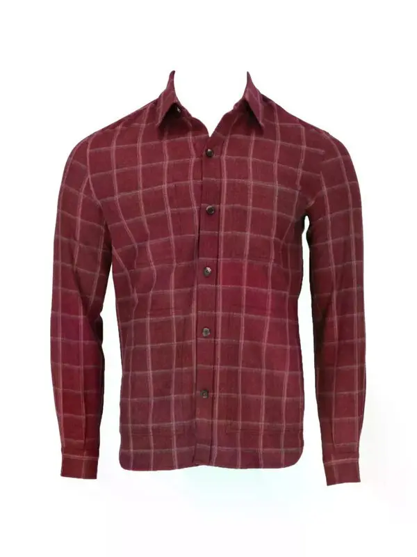 Isaia Check-pattern Button-up Shirt
