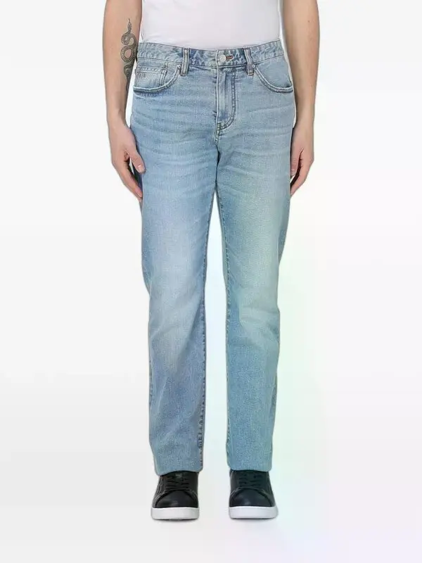Armani Exchange Faded Effect Jeans