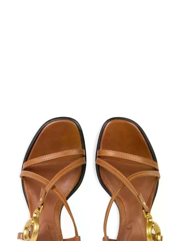 Etro Strappy Leather Heeled Sandals