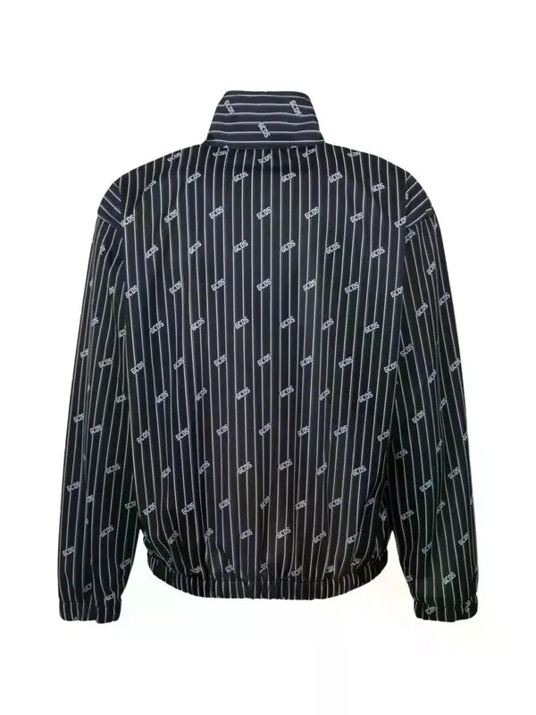 Gcds Pinstripe Logo Print Track Jacket