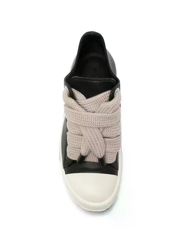 Rick Owens Oversized Lace Leather Sneakers