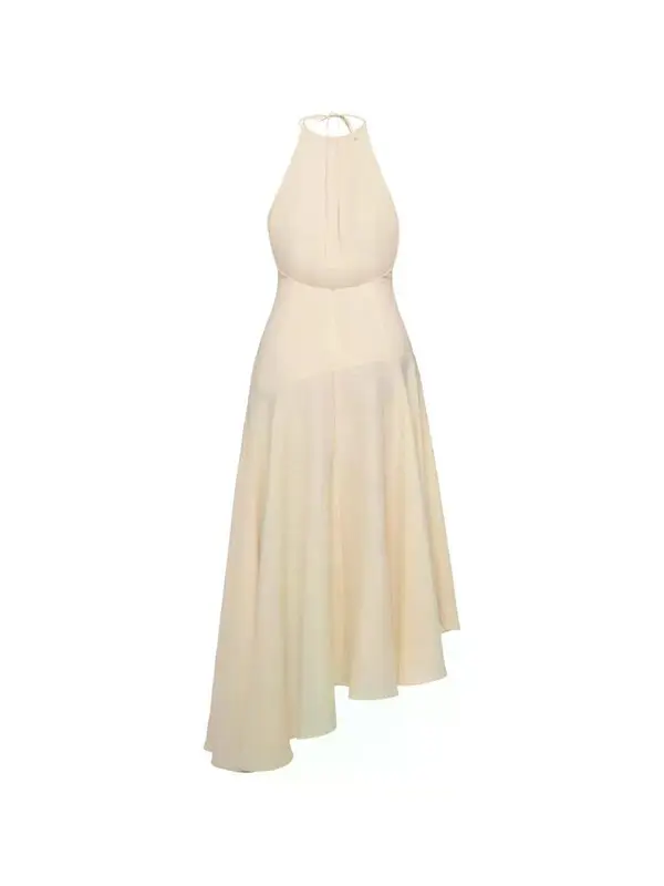 ANOUKI Asymmetric Open-back Maxi Dress