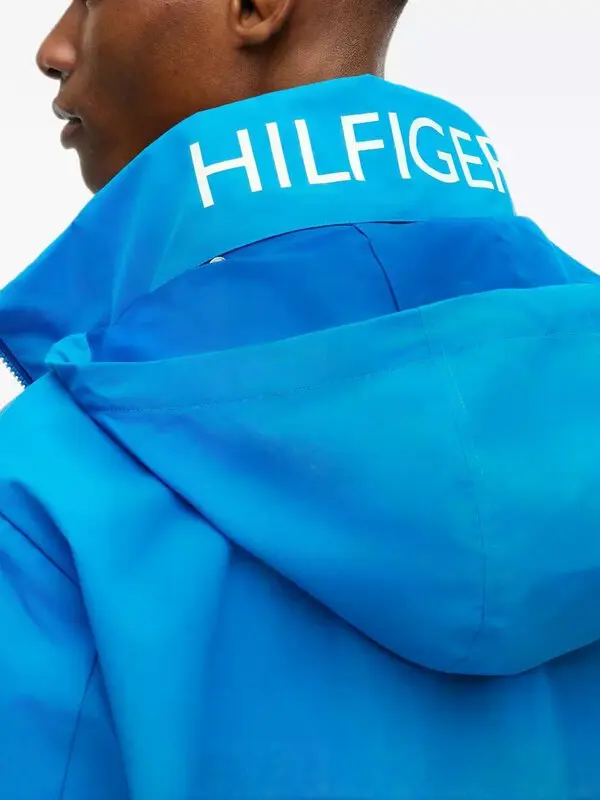 Tommy Hilfiger Logo Print Hooded Jacket