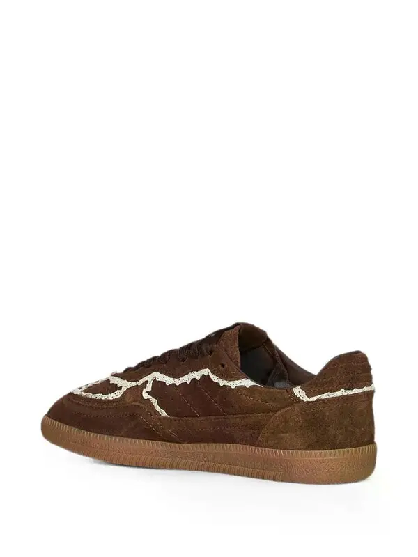 ALOHAS Suede Sneakers With Crochet Trim