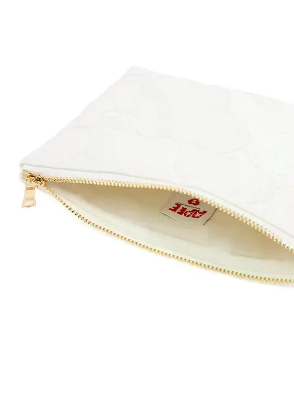 AAPE BY *A BATHING APE Quilted Heart Wallet - Neutrals