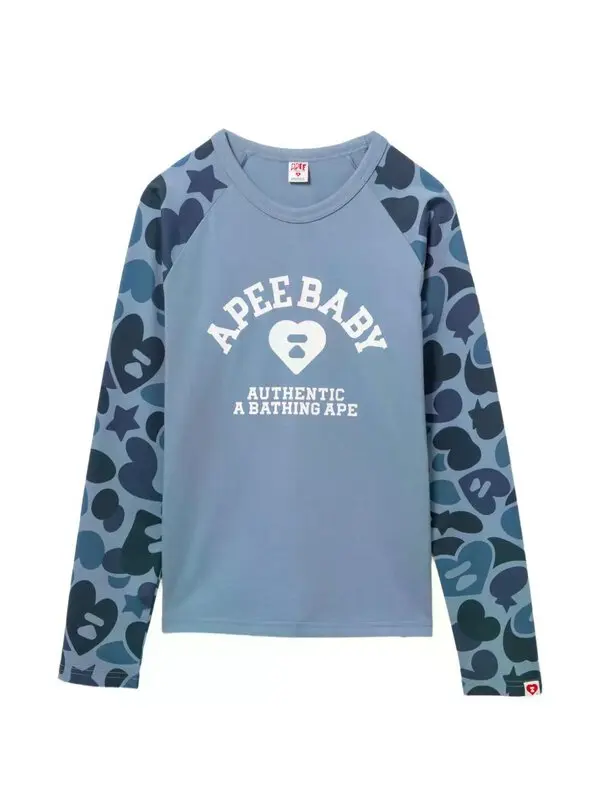 AAPE BY *A BATHING APE Camouflage Print Long Sleeve T-shirt