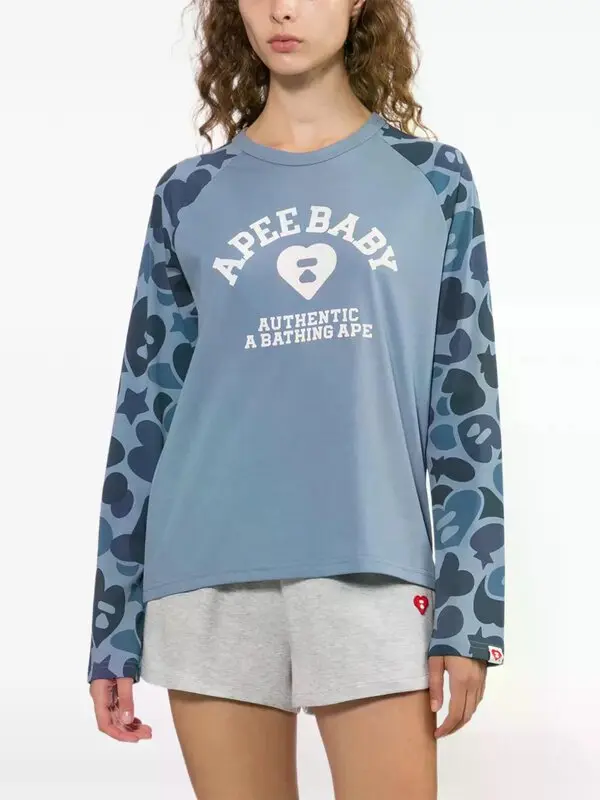 AAPE BY *A BATHING APE Camouflage Print Long Sleeve T-shirt