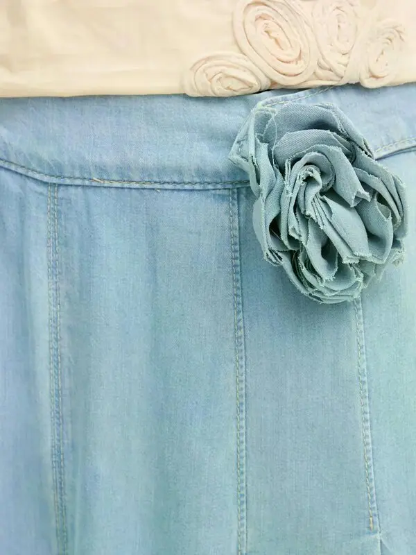 BLUGIRL Pleated Wide Leg Jeans