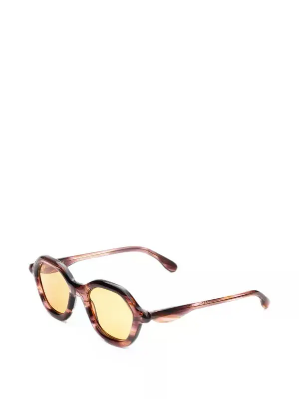 PALOCERAS Geometric Frame Sunglasses - Brown